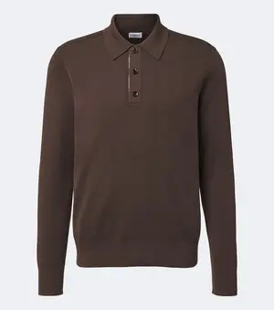 Burberry Wool Polo Sweater - Brown