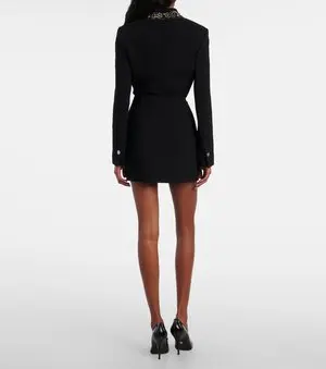 Versace Virgin Wool Crêpe Miniskirt