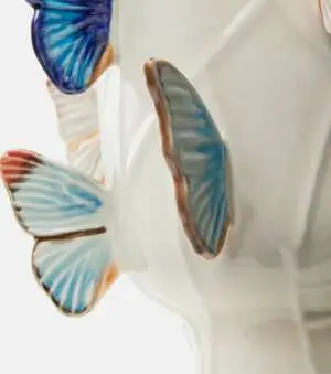 BORDALLO PINHEIRO Cloudy Butterflies Small Vase Claudia Schiffer - Multicoloured