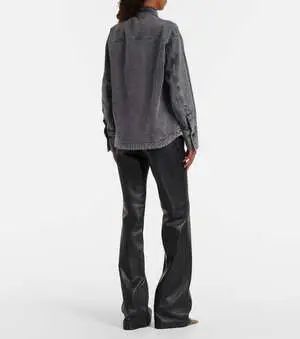 Attico Denim Button-down Shirt - Black