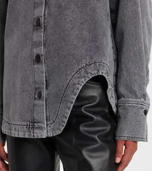 Attico Denim Button-down Shirt - Black