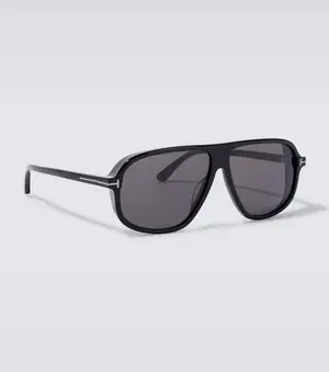TOM FORD Guillaume Aviator Sunglasses - Black