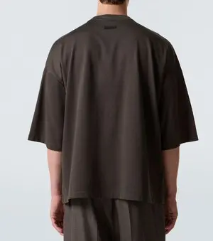 Fear Of God Oversized Cotton-blend T-shirt - Black
