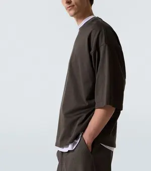 Fear Of God Oversized Cotton-blend T-shirt - Black