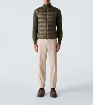 Moncler Down-paneled Wool And Cashmere Jacket