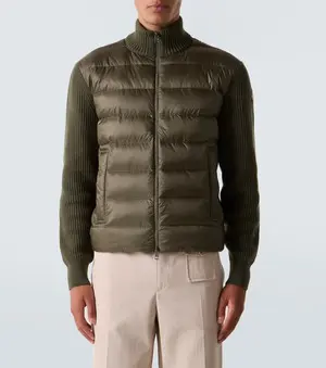 Moncler Down-paneled Wool And Cashmere Jacket