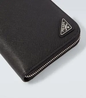 Prada Saffiano Leather Wallet - Black