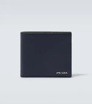Prada Saffiano Leather Wallet - Blue