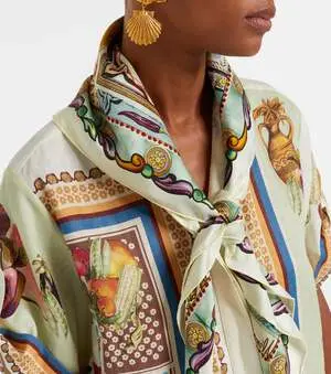 ALEMAIS Tommasina Printed Silk Scarf