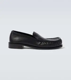 Dries Van Noten Leather Loafers - Black