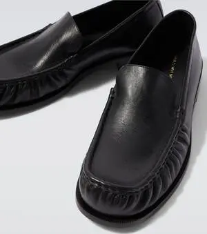 Dries Van Noten Leather Loafers - Black