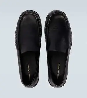 Dries Van Noten Leather Loafers - Black