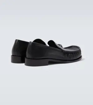 Dries Van Noten Leather Loafers - Black