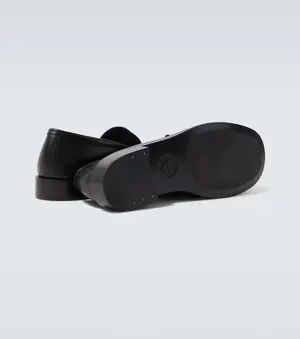 Dries Van Noten Leather Loafers - Black