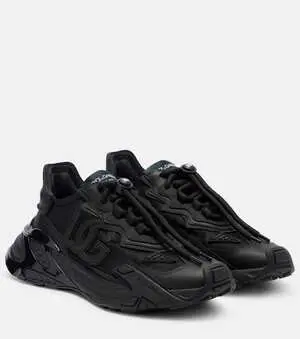 Dolce & Gabbana Leather-trimmed Sneakers