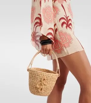 Johanna Ortiz Cutout Printed Linen Minidress - Multicoloured