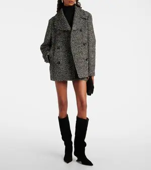 Paris Texas Suede Knee-high Boots - Black