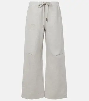 JEAN PAUL GAULTIER Embossed Logo Cotton Sweatpants