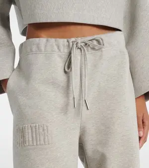 JEAN PAUL GAULTIER Embossed Logo Cotton Sweatpants