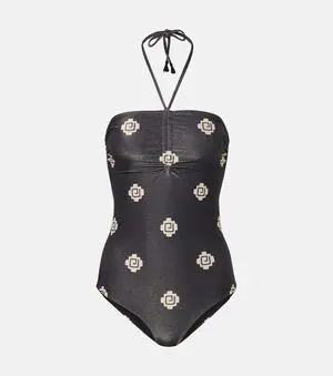 Johanna Ortiz Printed Swimsuit - Black