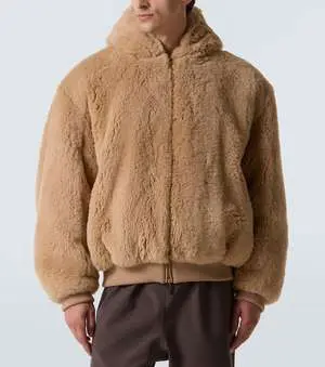 Fear Of God Alpaca And Cotton Teddy Bomber Jacket