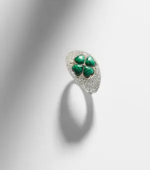 Yvonne Léon Malachite And Diamond Ring