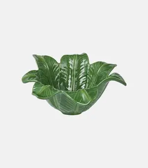 BORDALLO PINHEIRO Banana Da Madeira Ceramic Salad Bowl - Green