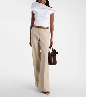 Magda Butrym Wool Flared Trousers