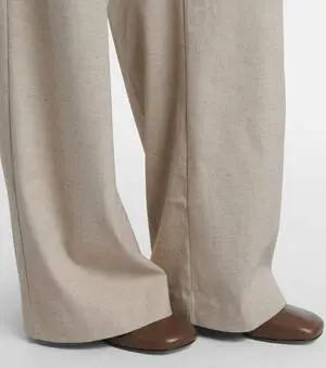 SIR. Leone Mid-rise Wide-leg Pants - Grey