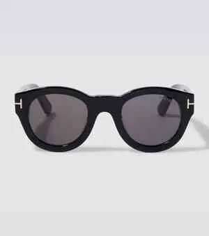 TOM FORD Lucinda Round Frame Sunglasses - Black