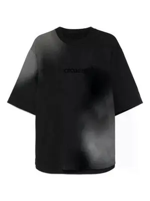 CROQUIS Gradient-embellished Logo T-shirt - Grey
