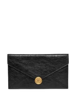 Dries Van Noten Leather Envelope Wallet - Black