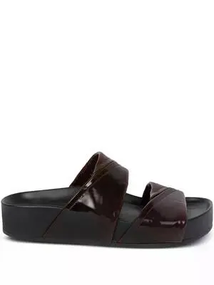 Dries Van Noten Patent-leather Double-strap Sandals