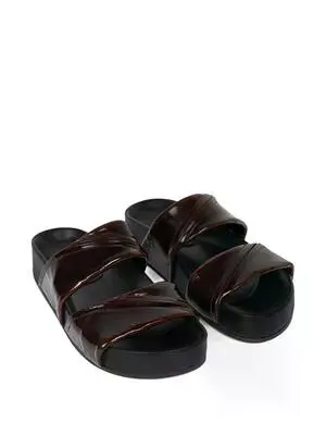 Dries Van Noten Patent-leather Double-strap Sandals