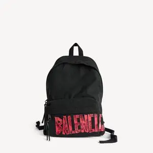 Balenciaga Tape Type Backpack - Black