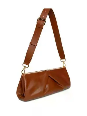 Dries Van Noten Medium Leather Clutch - Brown