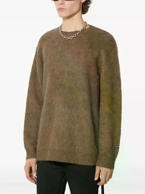 MANASTASH Brushed Effect Crew Neck Sweater