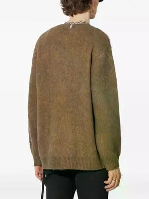 MANASTASH Brushed Effect Crew Neck Sweater
