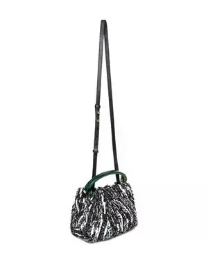 Dries Van Noten Pleated Sequined Mini Bag