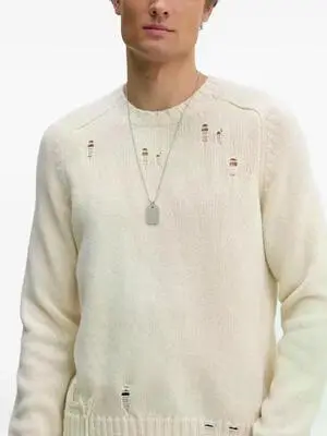 Zadig&Voltaire Distressed Crew-neck Sweater