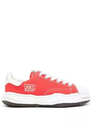 Mihara Yasuhiro Ridged-trim Low-top Sneakers - Red