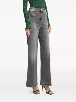SIMONA CORSELLINI Logo-plaque Flared Jeans