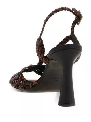 Etro Woven Leather Sandals - Black