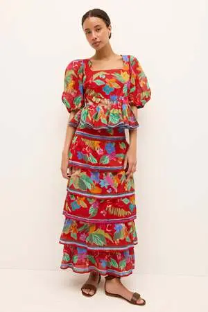 MARIE OLIVER Christie Maxi Skirt - Macaw