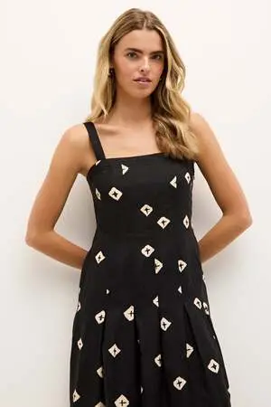 MARIE OLIVER Dixon Shibori Print Sundress - Ceramic