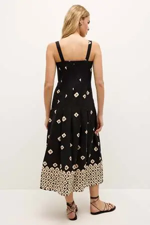 MARIE OLIVER Dixon Shibori Print Sundress - Ceramic