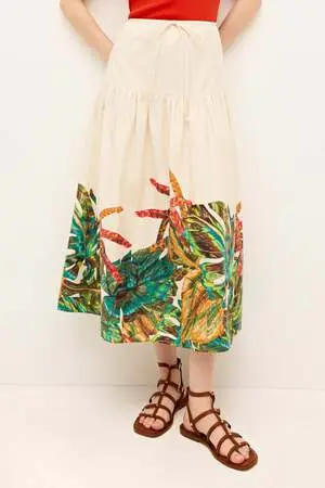 MARIE OLIVER Louise Midi Skirt - Paradise