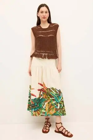 MARIE OLIVER Louise Midi Skirt - Paradise