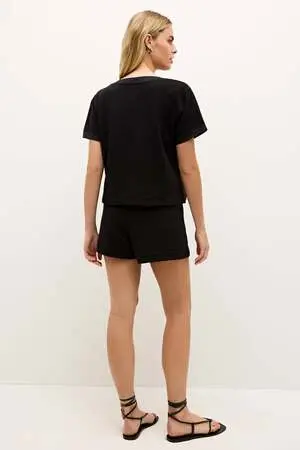 MARIE OLIVER Cohen Terry Cotton Crewneck Top