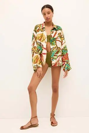 MARIE OLIVER Nico Beach Shirt - Jungle